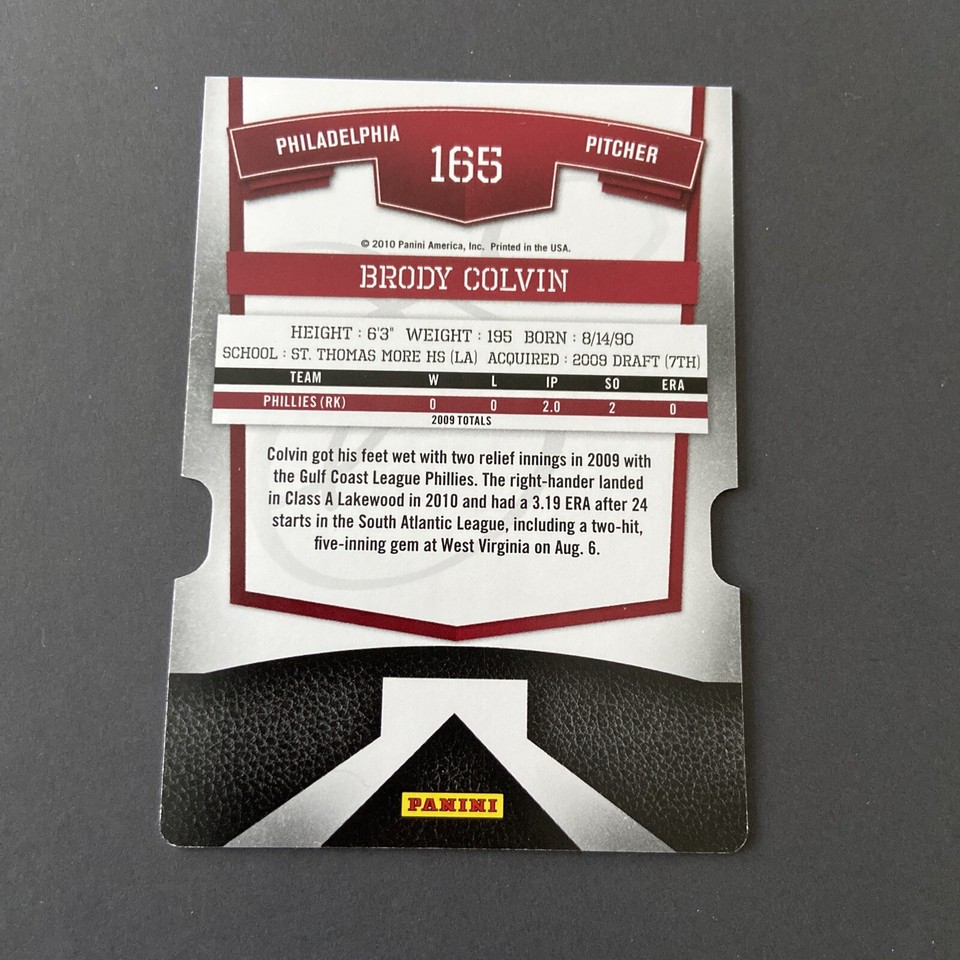 Brody Colvin 2010 Donruss Elite Blue /200 Rookie RC Phillies Die Cut | eBay
