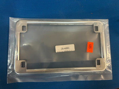 #485 CHROME LICENSE PLATE FRAME FOR MOTORCYCLES 7X5IN | eBay