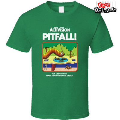 Activision Pitfall! T-Shirt, Retro 1980's Video Game Atari Classic ...