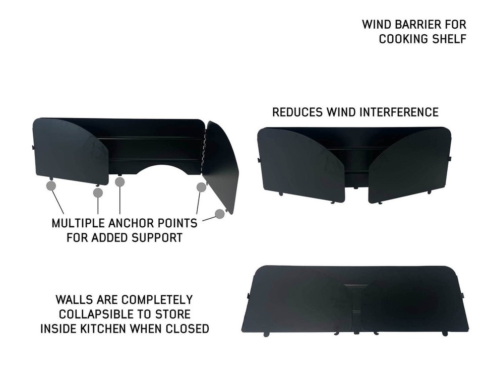 Overland Camp Cargo Box Kitchen w/ Slide Out Sink, Cooking Shelf & Work ...