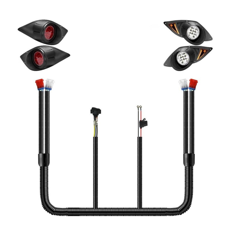 For Yamaha G29 Golf Cart Light Kit 12V Basic LED Head & Tail Lights ...