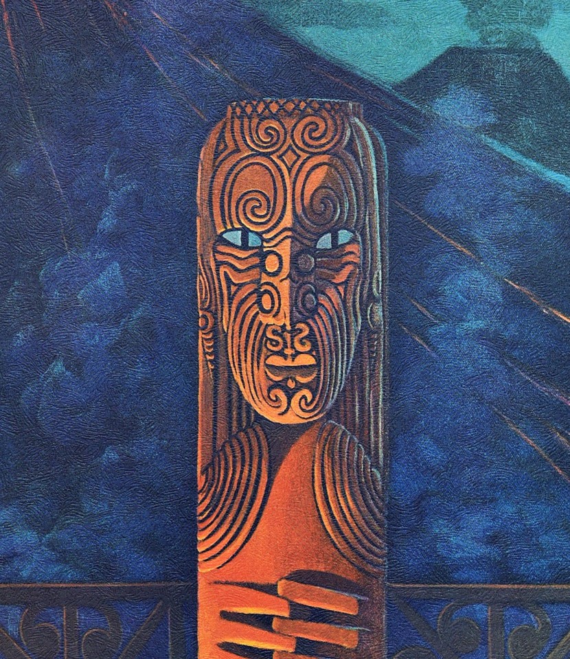 August Holland "The Fire God" or "The Power Within" 11" x 14"print ...