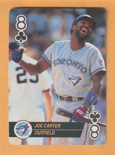 Joe Carter Toronto Blue Jays 1993 U.S. Playing Cards Aces #8C | eBay