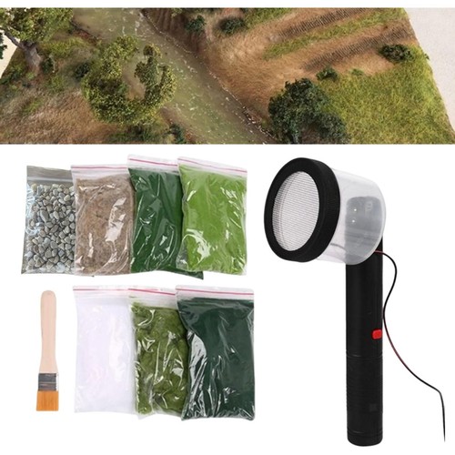 Electrostatic Flocking Machine Kits Decorative Tools Static Grass Applicator | eBay