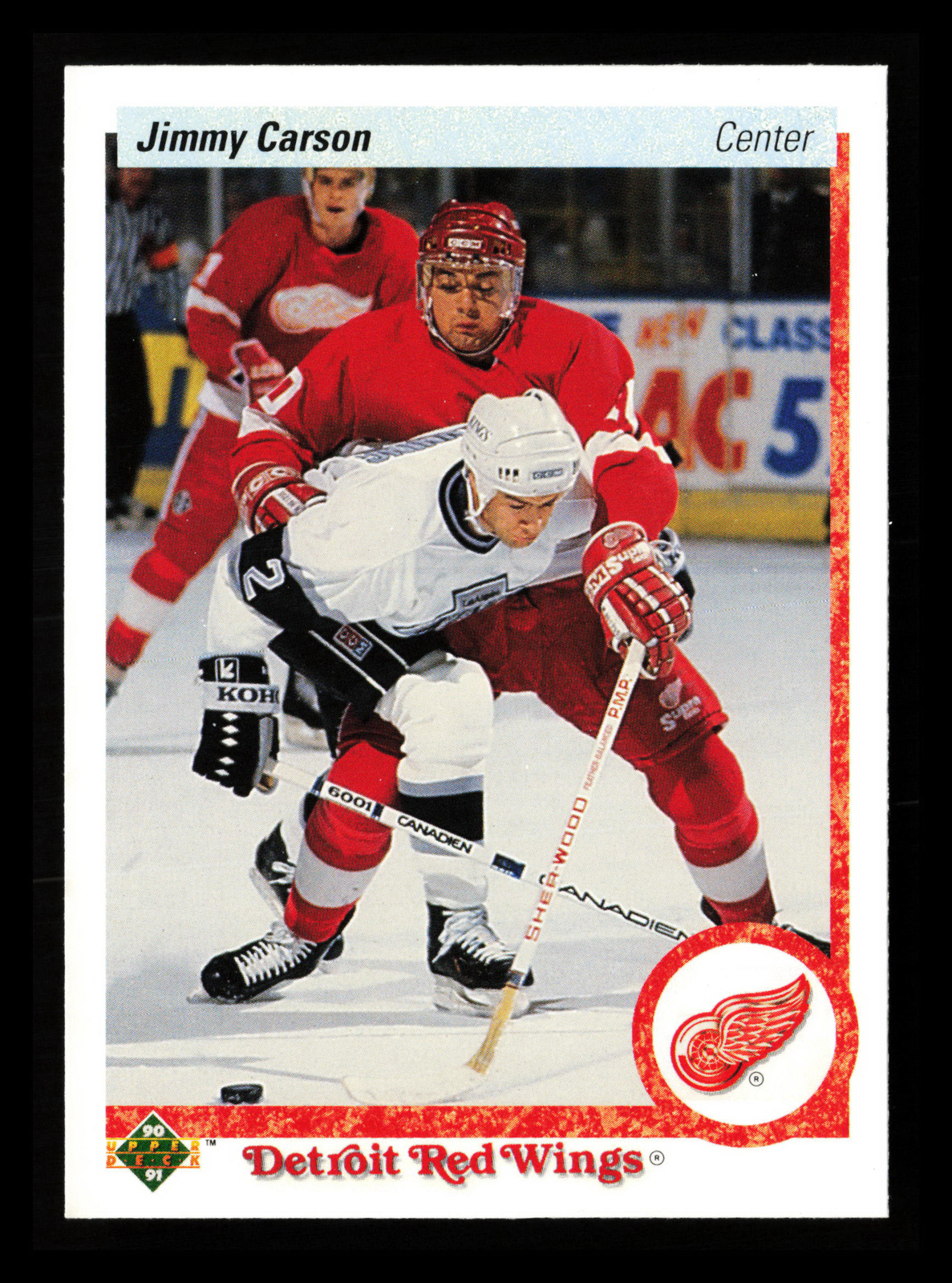 Jimmy Carson 1990-91 Upper Deck Hockey NHL #132b Detroit Red Wings | eBay