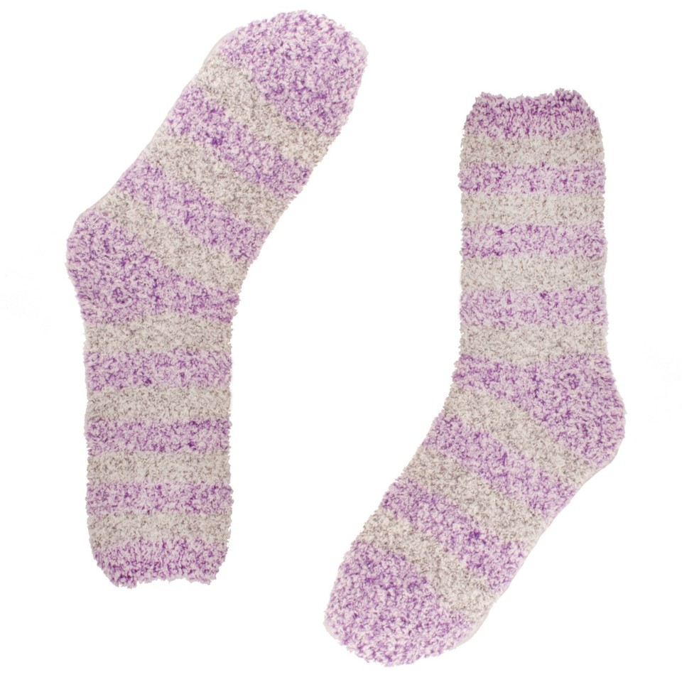 Chirpy Socks - Women's Soft Fuzzy Warm Cozy Striped Fuzzy Socks | eBay