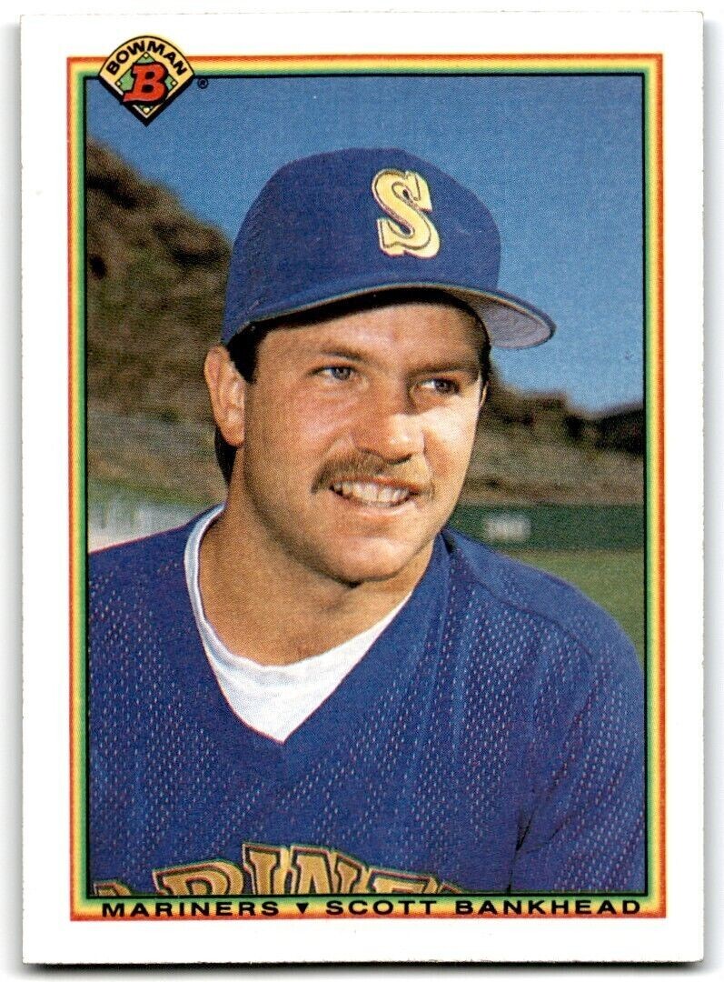 1990 Bowman Baseball Card Scott Bankhead Seattle Mariners #466 | eBay