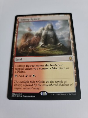 MTG Clifftop Retreat Dominaria 239/269 Regular Rare W3 | eBay