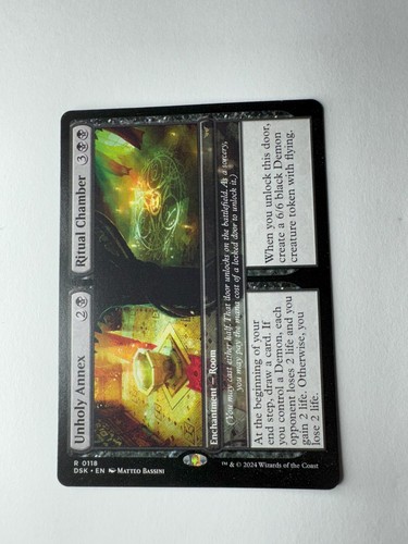 1x Unholy Annex Ritual Chamber - Near Mint - MTG Duskmourn: House of ...