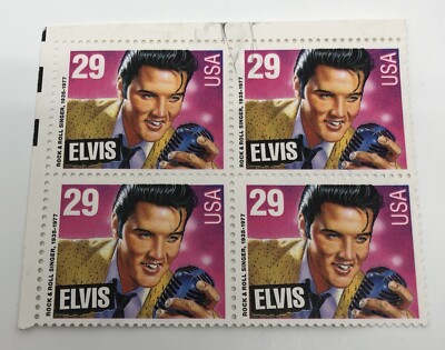 1993 ELVIS PRESLEY 29 CENT STAMP-Unused 4 Stamps Exactly As Pictured | eBay