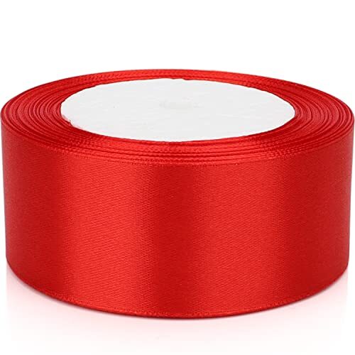 25 Yards 1-1/2 inches Wide Satin Ribbon Suitable for Wedding Party and ...
