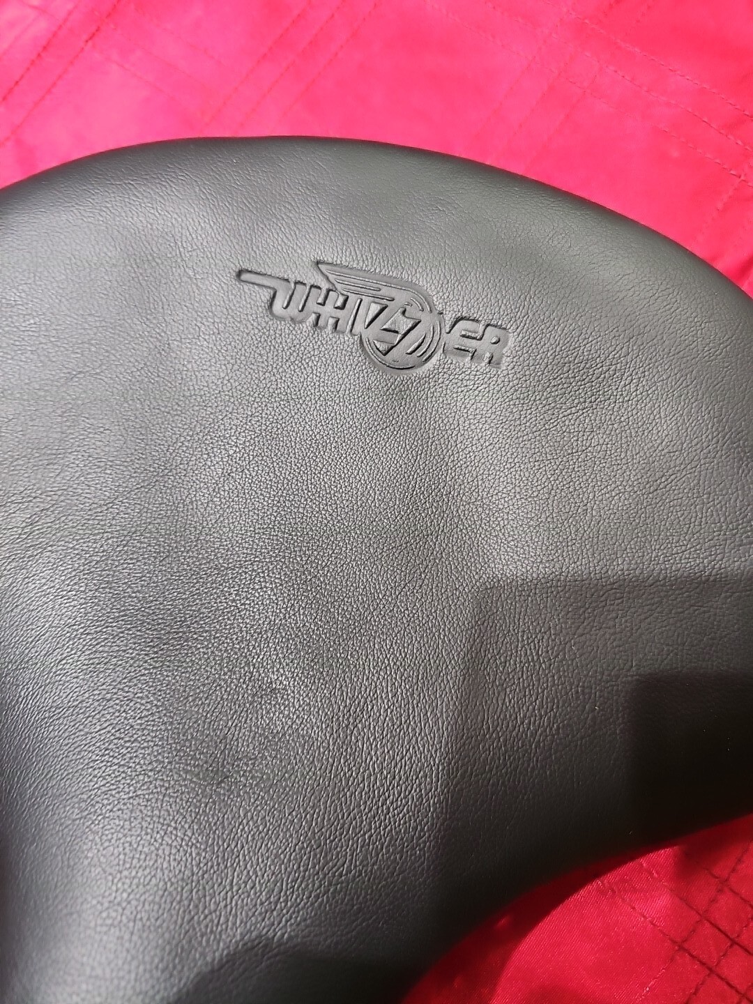 SCHWINN WZ WHIZZER EMBOSSED SEAT TOP! PROFESSIONALLY RE-SADDLED: BLACK ...