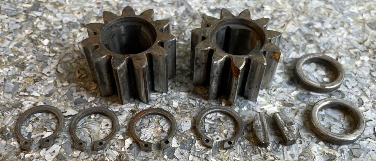 John Deere Pinion Gears, Snap Rings, Moon Keys 14SB 14SE 14SX JX75 JX85 ...