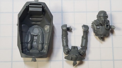 40K Aeldari Bits Fire Prism Night Spinner Hover Tank Pilot & Cockpit ...