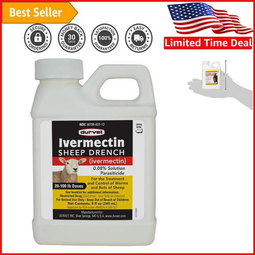 Veterinarian Approved Ivermectin Drench for Sheep - 8 fl oz of Quality ...