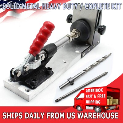 Pocket Hole Jig Master System Kit Carpenter Joinery Woodworking Carving ...