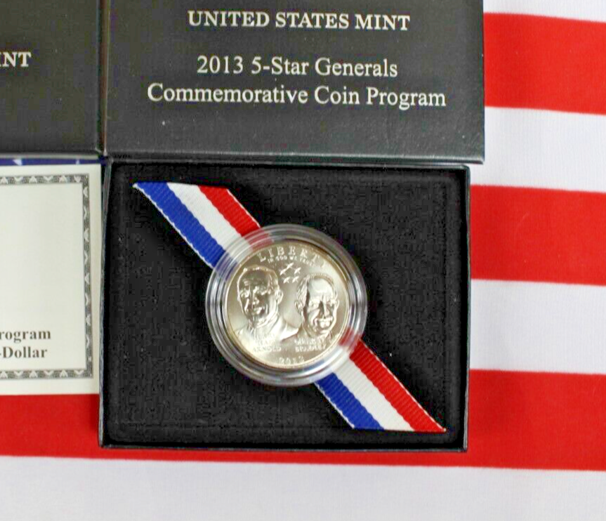 2013 5-Star Generals Commemorative Coin -Uncirculated Cald Half Dollar ...