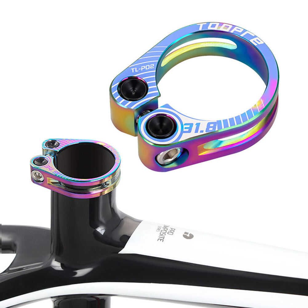 Bicycle Seatposts Clamps Hollow Out Bike Seat Clamp (Multicolor 31.8mm ...