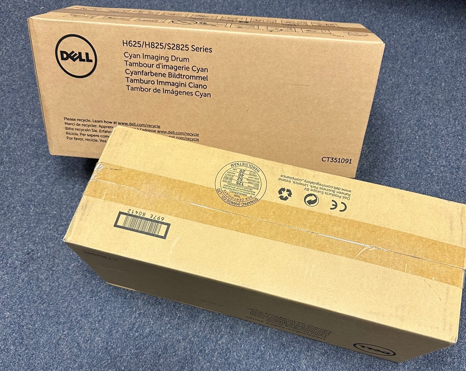 New Dell H625/H825/S2825 Series Cyan Imaging Drum CT351091 CD7Y3 (Lot ...
