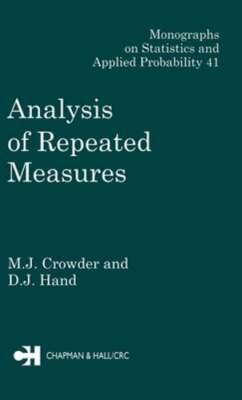 Analysis of Repeated Measures by Martin J Crowder: Used 9780412318306 ...