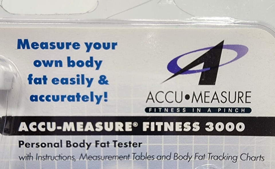 Accu-Measure Fitness 3000 Personal Body Fat Tester Caliper Gold ...
