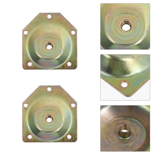4 Pcs Nut Set Furniture Leg Angled Mounting Plate Attachment Plates ...