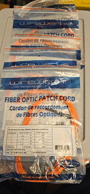 Wirewerks Duplex Fiber Optic Patch Cable - Lot of 5 - SC/PC-MTRJ/PC - 3 ...