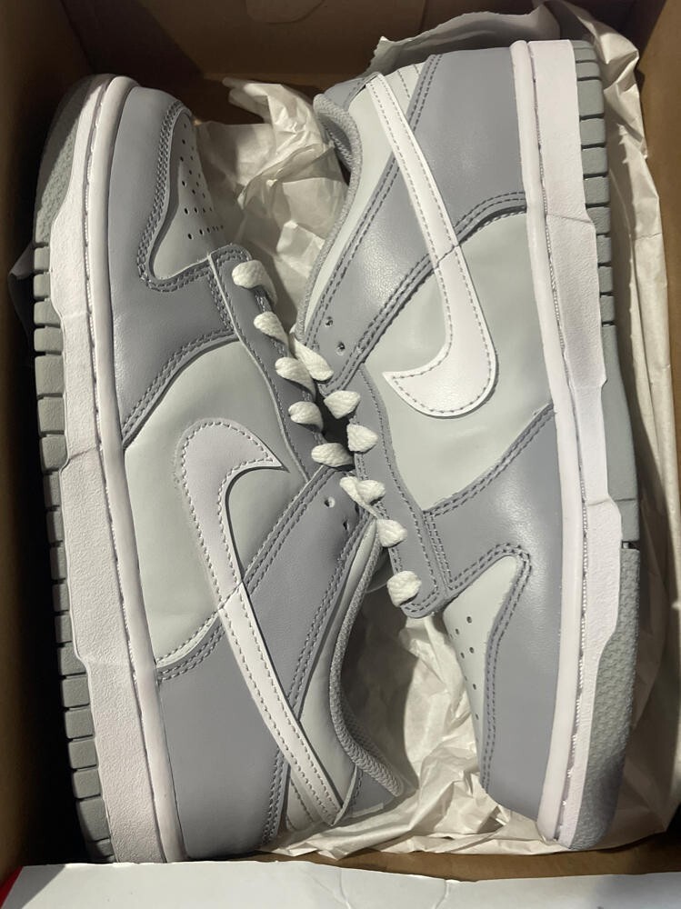 BRAND NEW Nike Dunk Low Two-Toned Grey GS Sizes - FAST SHIP | eBay