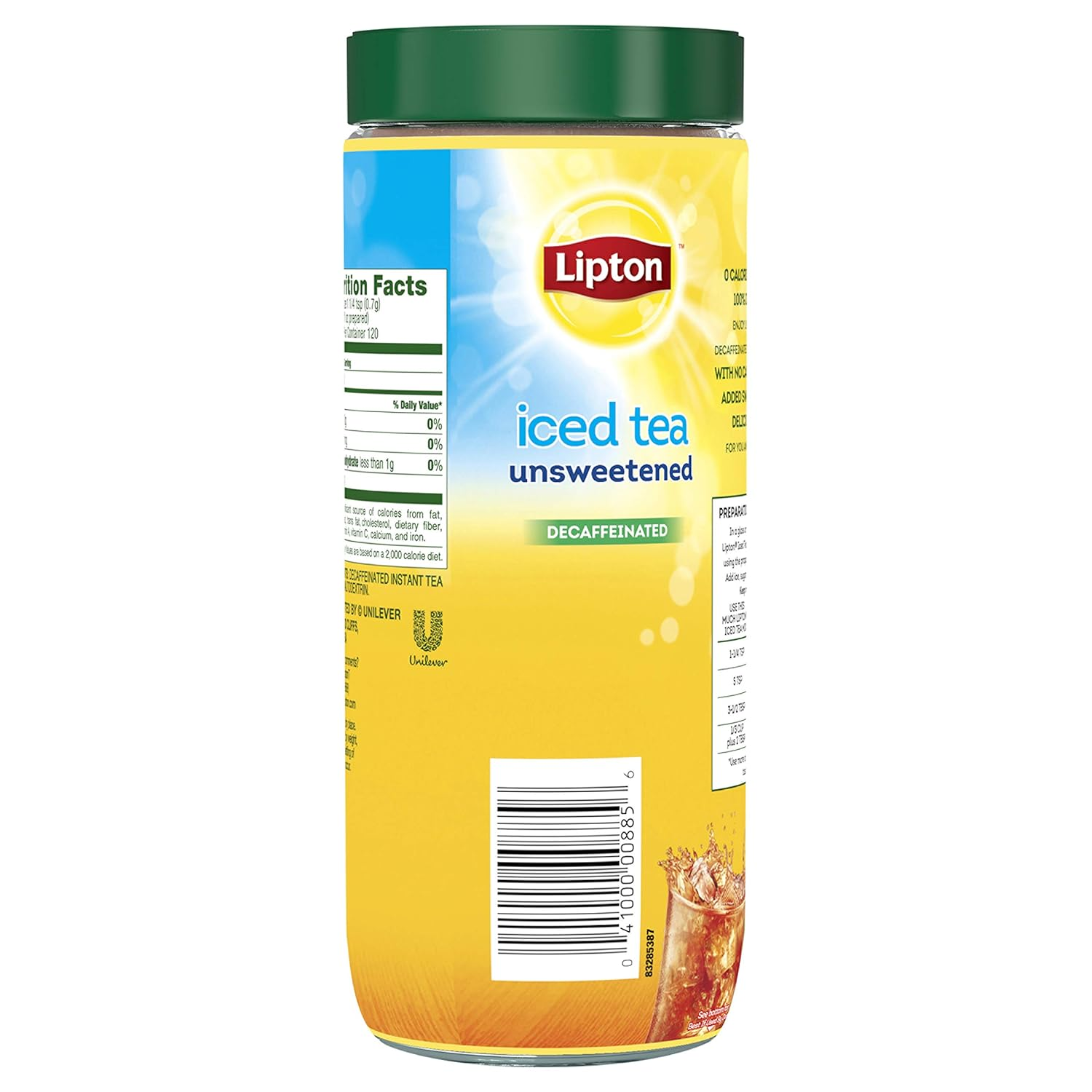 Lipton Decaffeinated Unsweetened Iced Black Tea Mix - 30qt for sale ...