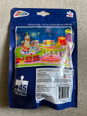 Grafix Night At The Fairground 45pc Grab a Bag Puzzle 15.7x11.8” Age 6 ...