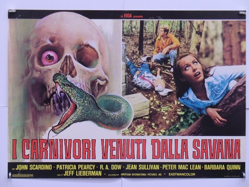 I CARNIVORI VENUTI DALLA SAVANA horror di Lieberman con Scardino ...