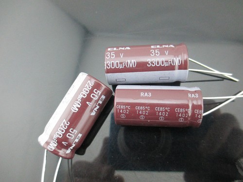10pcs Japan ELNA RA3 3300UF 35v 3300mfd Audio Capacitor 16*31.5mm | eBay