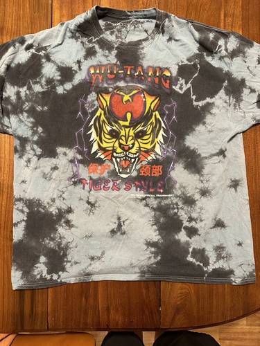 Wu Tang Clan Tiger Style Hip Hop T Shirt L/XL Tie Die | eBay