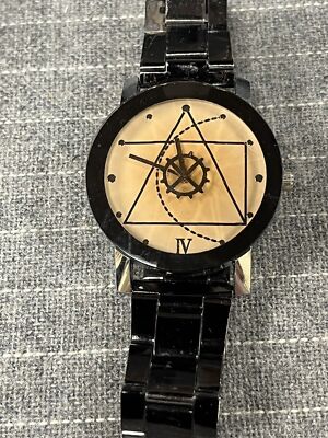 Geometrical Style Moving Gear Quartz Watch Unisex Mens Watch Ladies ...