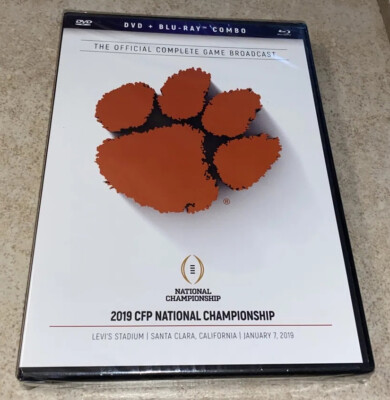 2019 CFP National Championship 2-Disc Blu-Ray + DVD Combo NEW Clemson ...