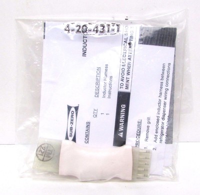 Sub Zero Inductor Harness SVCE (685-2, 695-2) 4204311 OEM NEW | eBay