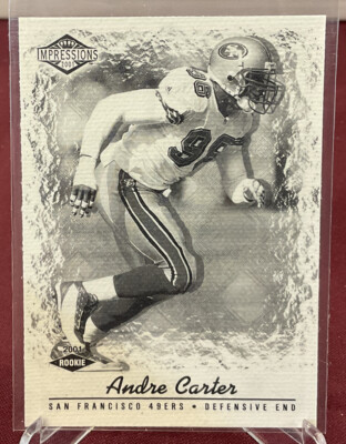 2001 Pacific Impressions Andre Carter #205 Shadow Rookie /25 49ers | eBay