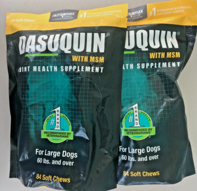 2 Packs~84ct Dasuquin w/MSM Joint Health Supplement For LARGE Dogs~Exp ...