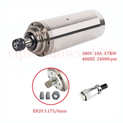 3.7KW Water-Cooled Spindle Motor ER20 24000rpm 400Hz for CNC Router ...