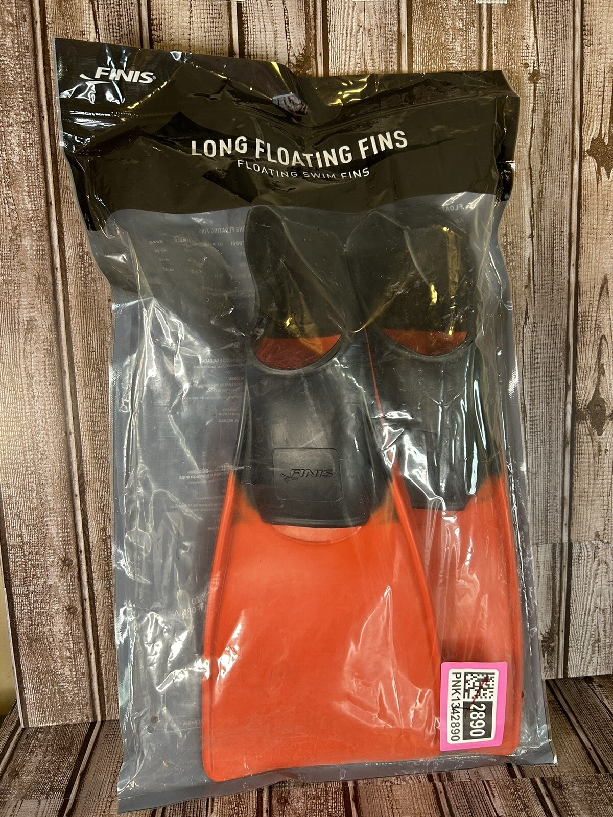 FINIS Long Floating Swim Fins Red Black Size M 9-11 F 10-12 EU 42-44 ...