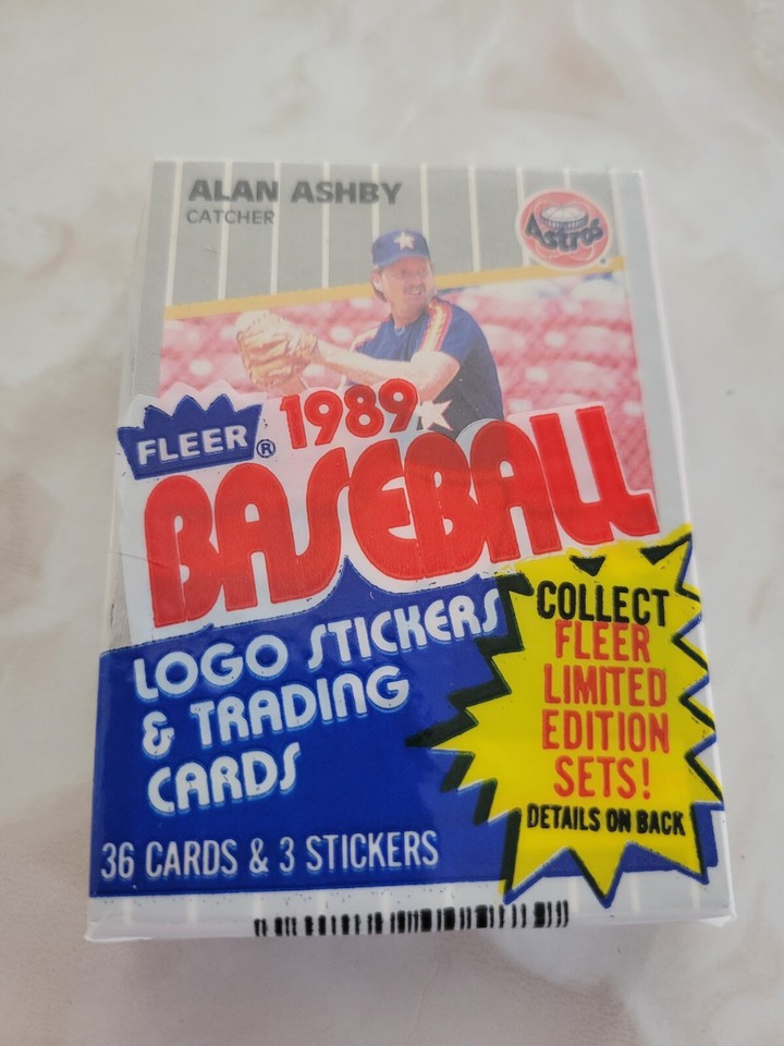1989 Fleer Cello Pack baseball 36cards + 3 Stickers Pack 4× Lot | eBay