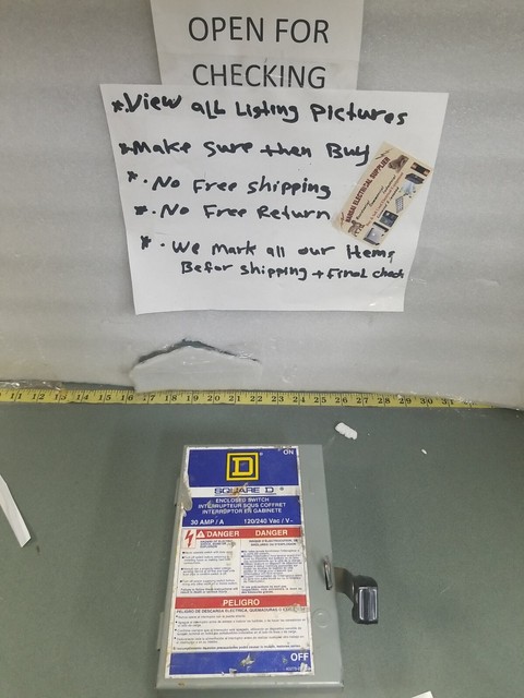 Square D L211N 240V Safety Switch for sale online | eBay