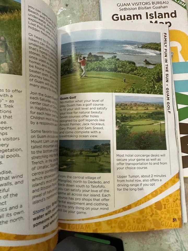 Guam USA Guide Book & Guam Island Drive Map 2015 Guam Visitors Bureau ...