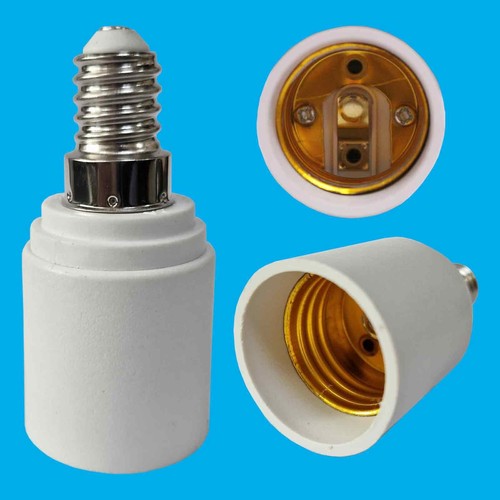 12x Light Bulb Socket Base Converter Adaptor Holder SES E14 to E27 ...