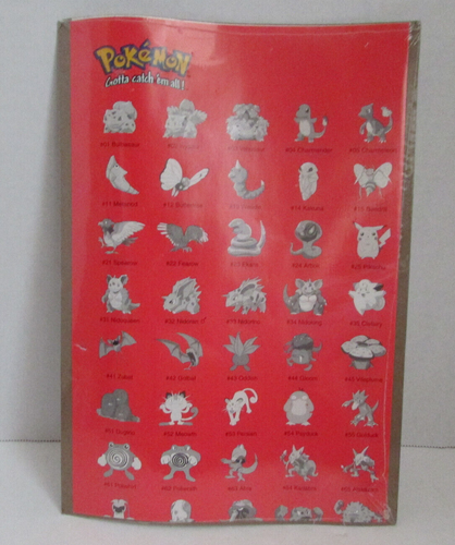 VINTAGE 1999 Golden Books Pokemon Pokedex Poster & Stickers NIP | eBay