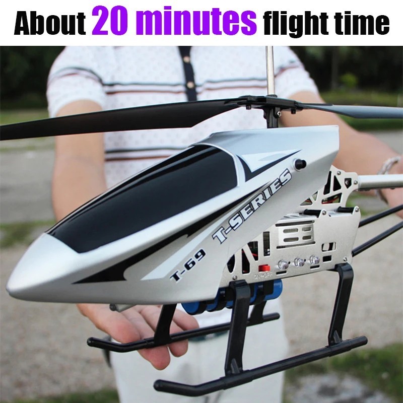 Large 80cm RC Helicopter 3.5CH Remote Control Drone Anti-fall Outdoor ...