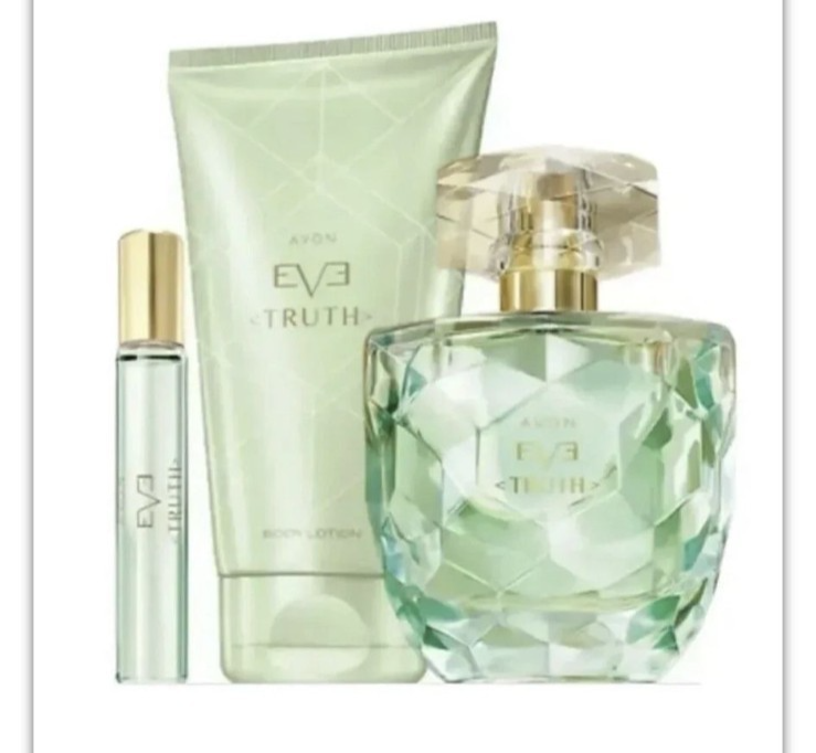 Avon Eve Truth 3 Piece Set- Perfume, Purse Spray & Body Lotion- NEW (K ...