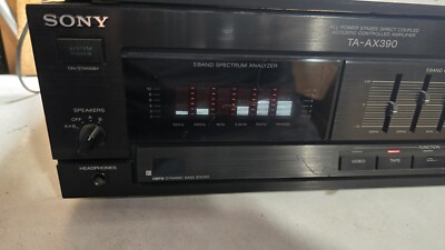 SONY TA-AX390 5-Band Acoustic Equalizer Integrated Amplifier Low SOUND ...