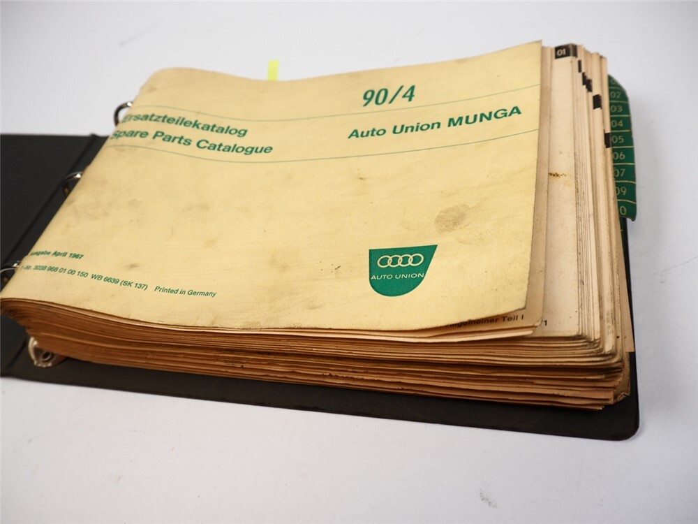 Auto Union DKW Munga 4x4 Ersatzteilkatalog 1967 Parts Catalogue ...