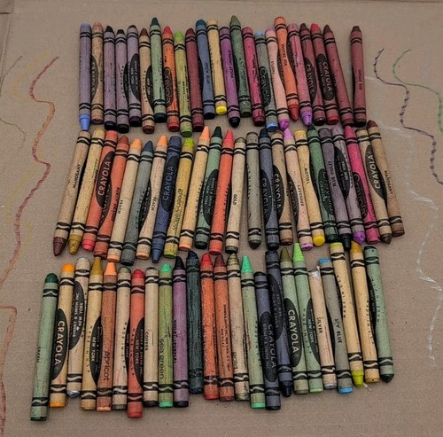 70 Vintage Crayola Binney & Smith Crayon Lot Retired Color Indian Red ...